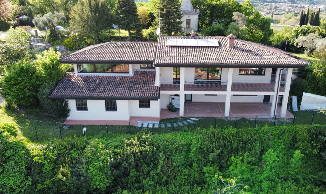 Villa On The Hill With Lake View In Soiano Del Lago, Lombardy, Italy ...