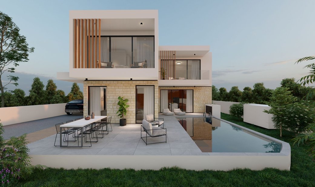 4 Bedroom Villa In Just 140 Meters To The Sea In The In Peyia, Paphos ...