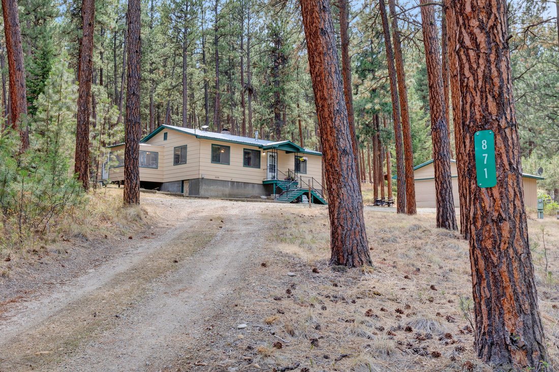 Vivre Dans Les Arbres En Montagne Dans Hamilton, Montana, états Unis à ...