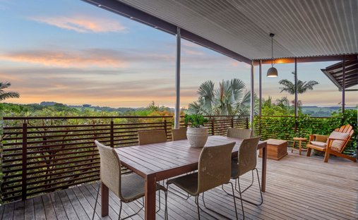 Lujo cima de una colina casas en venta en Bangalow, Nueva Gales del Sur ...