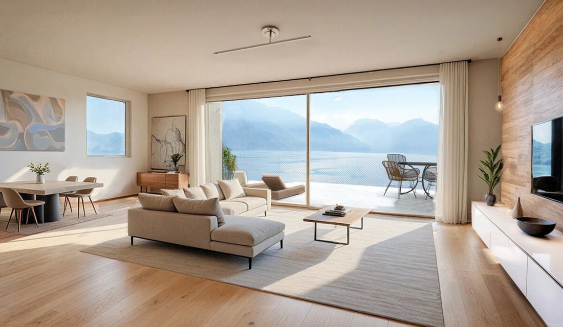 Modern Apartments Cremia With Lake View And Parking In Vignola ...