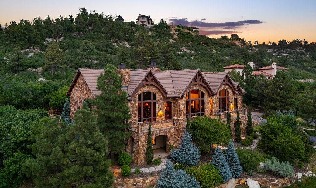 Magnifique En Termes D'échelle Et De Dans Castle Rock, Colorado, états ...