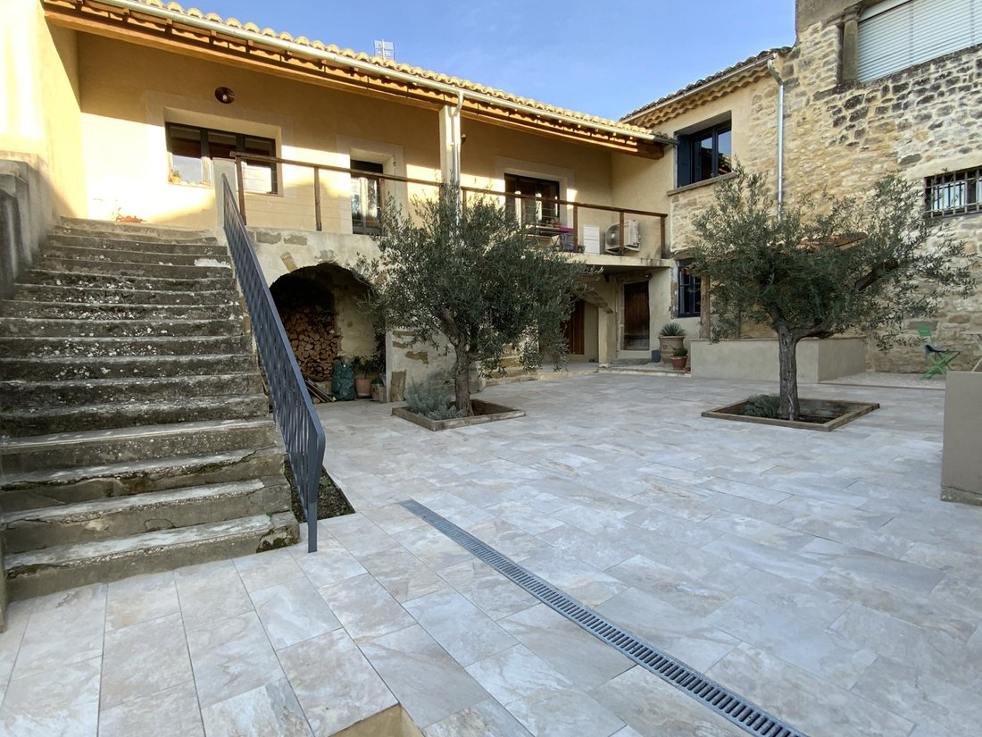 Stone Village House With Land And Swimming Pool. In Uzès, Occitanie ...