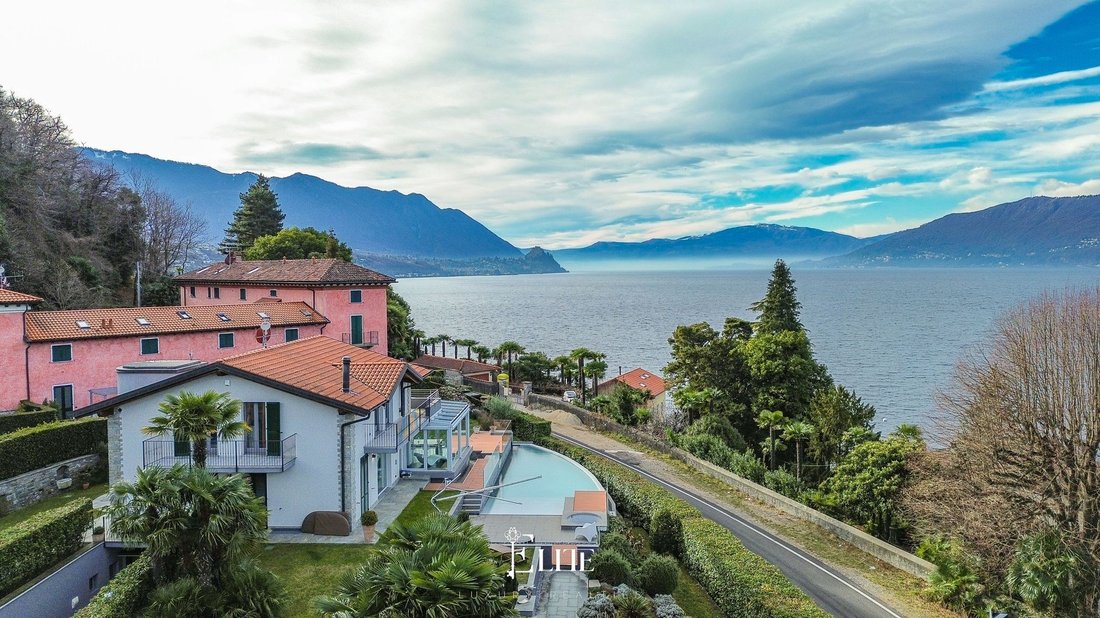 Panoramic Villa With Swimming Pool On Lake Maggiore In Lombardy, Italy ...