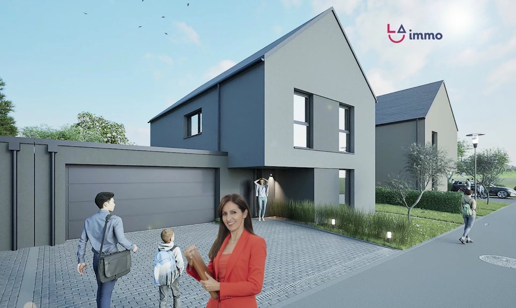 Reihenhaus Mit Garage, Grundstück Nr. 21 In In Dippach, Capellen ...