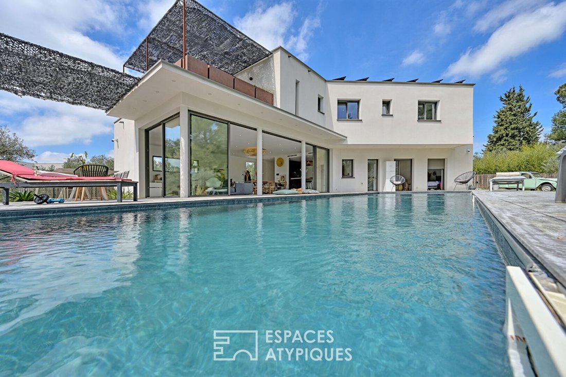 Bright Contemporary Villa With 15m Pool In Sommières, Occitanie, France ...