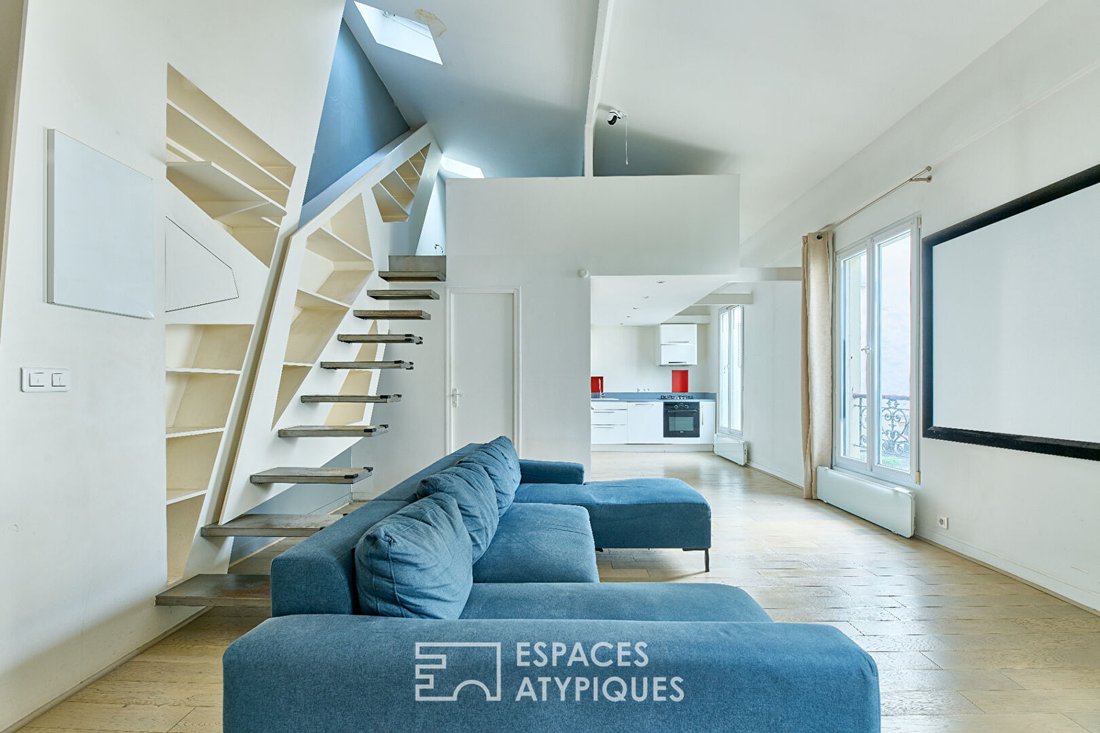 Top Floor, Loft Style Design In Jules Joffrin In Paris, île De France ...