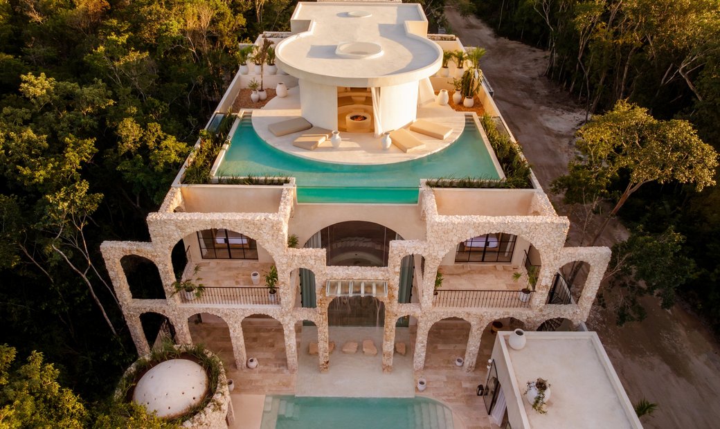Nine Bedroom Architectural Villa In Region 15 In Tulum, Quintana Roo ...