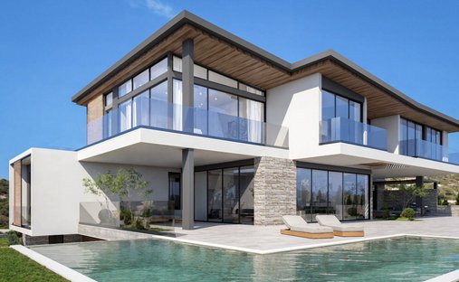 Luxe maisons avec piscine intérieure à vendre en Koúklia, Paphos ...
