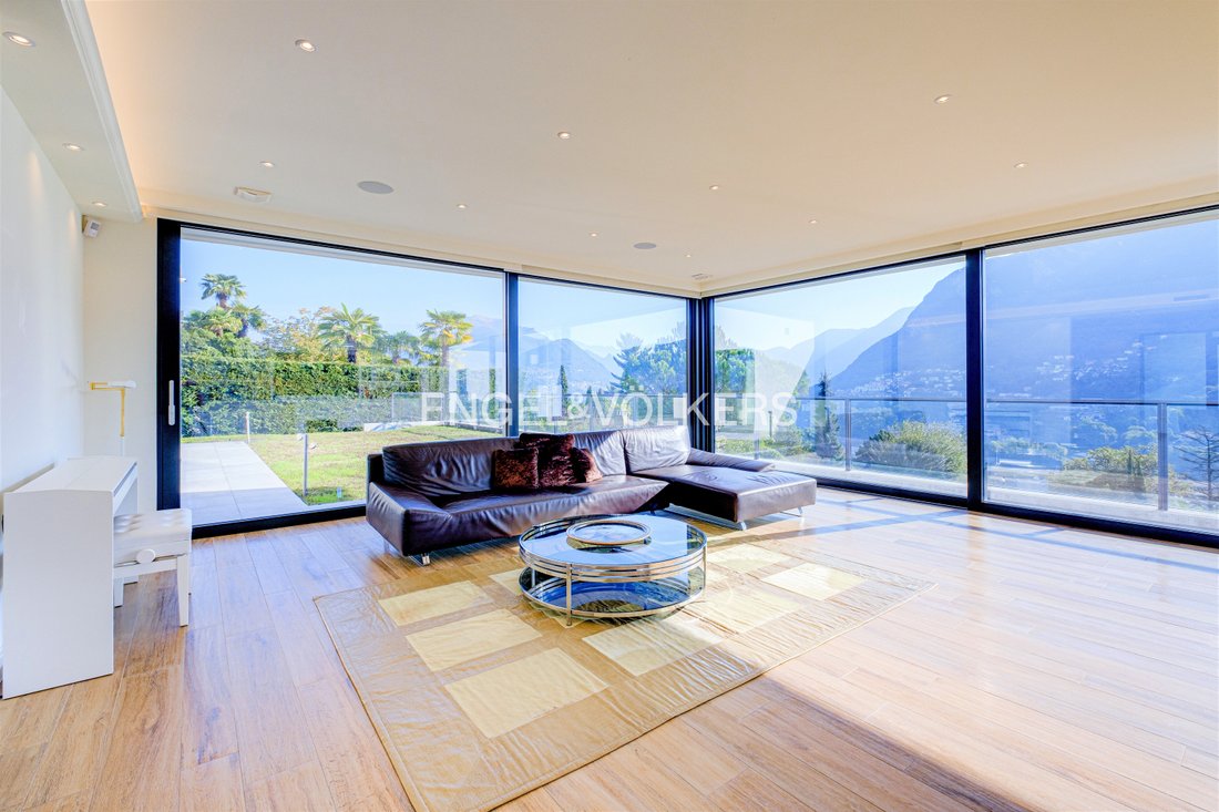 Spectacular Villa With Pool And Lake View In Collina D'oro, Ticino ...