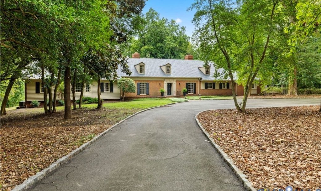Majestic Brick Manor With Regal Riverfront In Richmond, Virginia ...