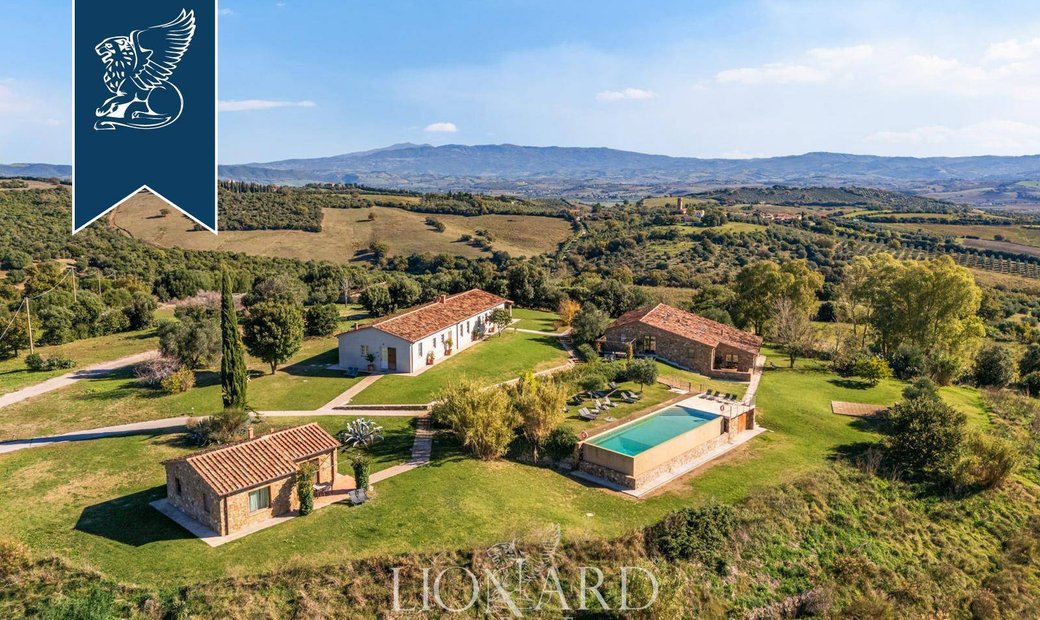 Organic Farmhouse With Infinity Pool And 360° View Of The In Tuscany ...