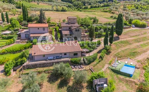 Luxury farm ranches with terrace for sale in Montefioralle, Greve in ...