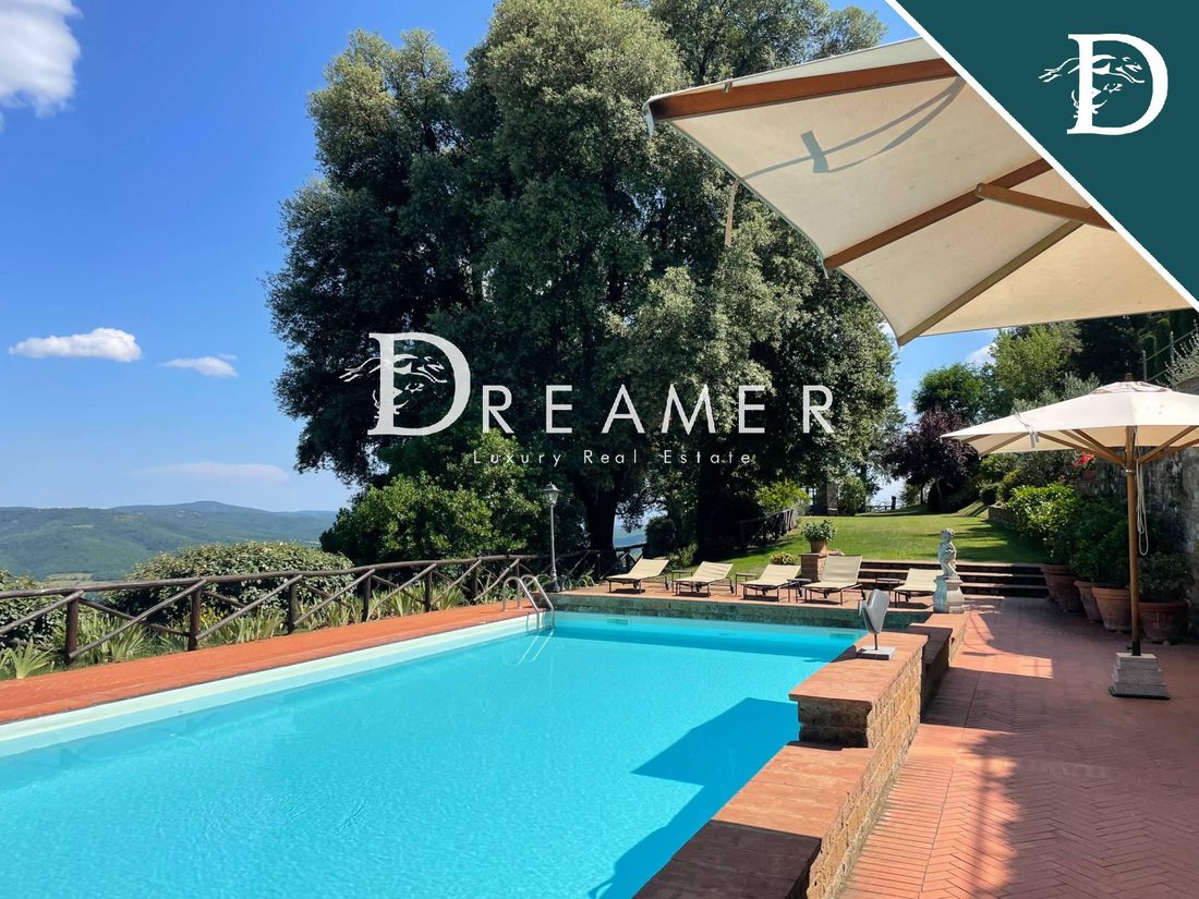Ancient Castle With Pool On The Hills Of Arezzo In Bucine, Tuscany ...