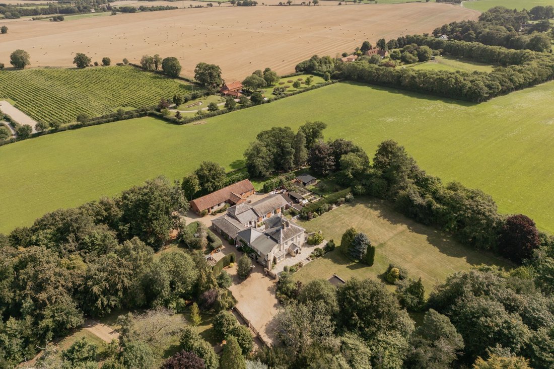 A Georgian House With Indoor Swimming In Bergh Apton, England, United ...