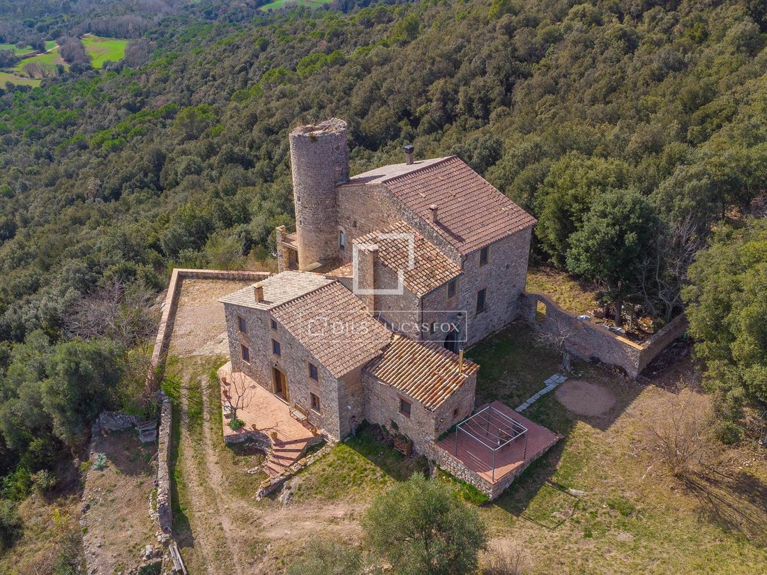 Romanesque Castle From The 10th Century For Sale In In Amer, Catalonia ...