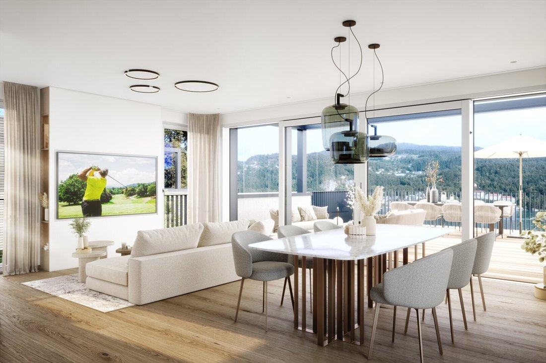 Exklusives Penthouse In Erster Seereihe Am In Maria Wörth, Carinthia ...