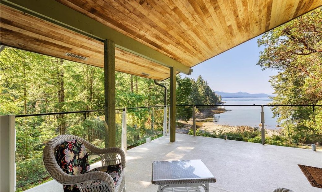 Enchanting Oceanfront Estate With Private Waterfall In British Columbia ...