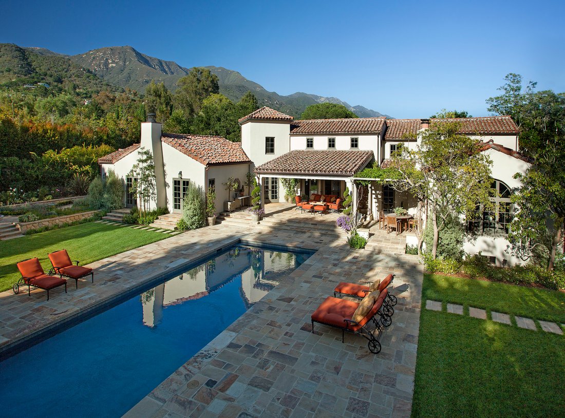 Iconic Reimagined Andalusian Estate In Montecito, California, United ...