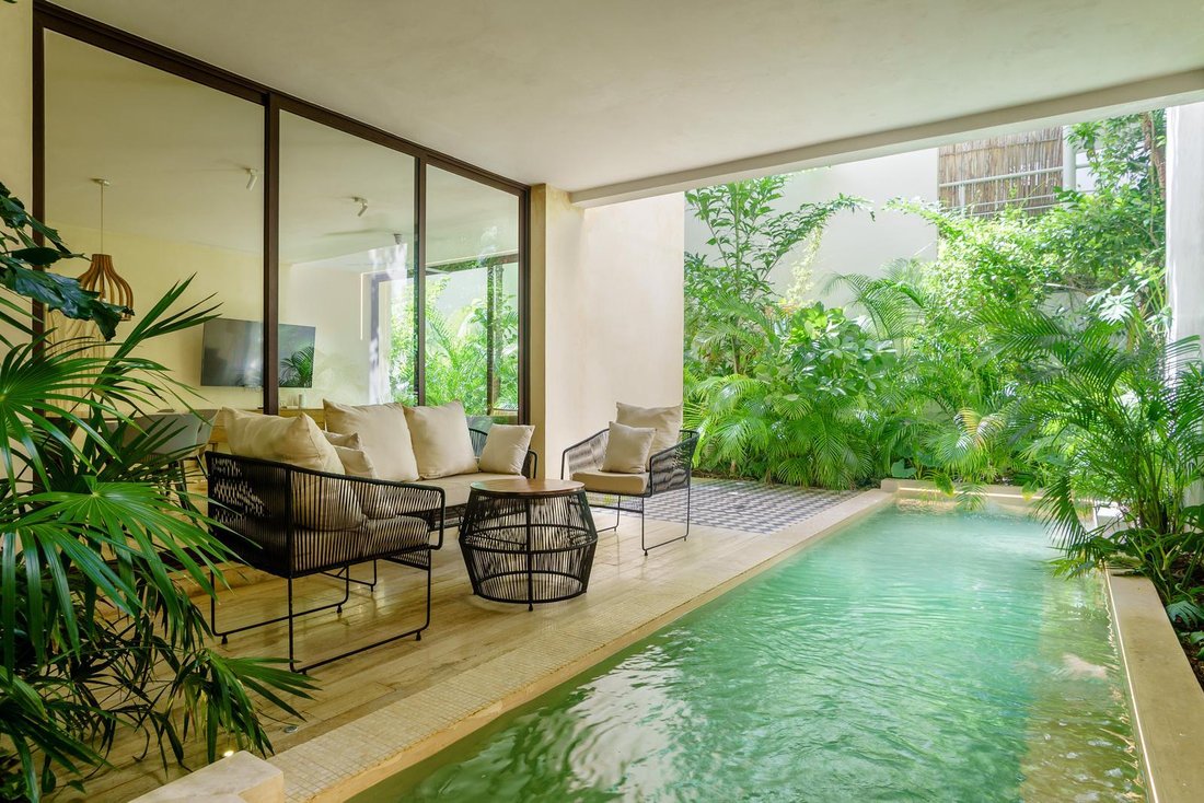 Casa Libre Garden House De 2 Recamaras Lockoff In Tulum, Quintana Roo ...