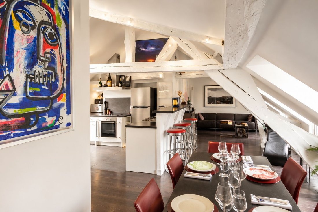 Paris : Duplex Sur Le Toit Vendôme Avec Dans Paris, île De France ...