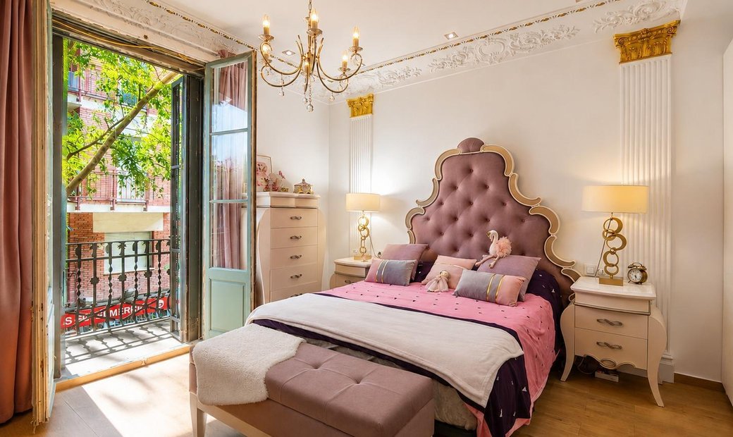 Neo Baroque Style Apartment In A Listed In Sants Montjuic, Barcelona ...