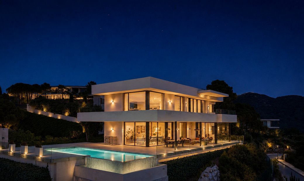 Luxury Villa With Panoramic Sea Views In Monte In Benahavis, Andalusia ...