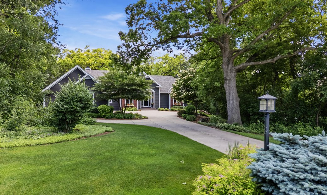 Serene Custom Ranch Nestled Among Mature In Sussex, Wisconsin, United ...