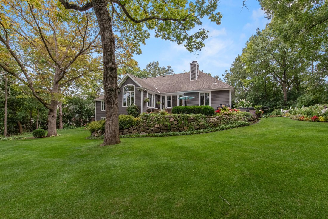 Serene Custom Ranch Nestled Among Mature In Sussex, Wisconsin, United ...