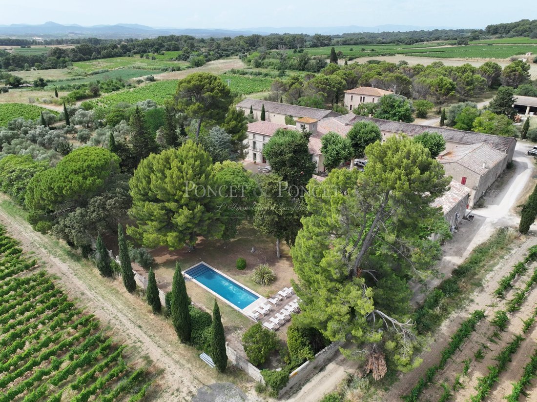 Historic 68 Hectare Wine Estate With In Montpellier, Occitanie, France ...